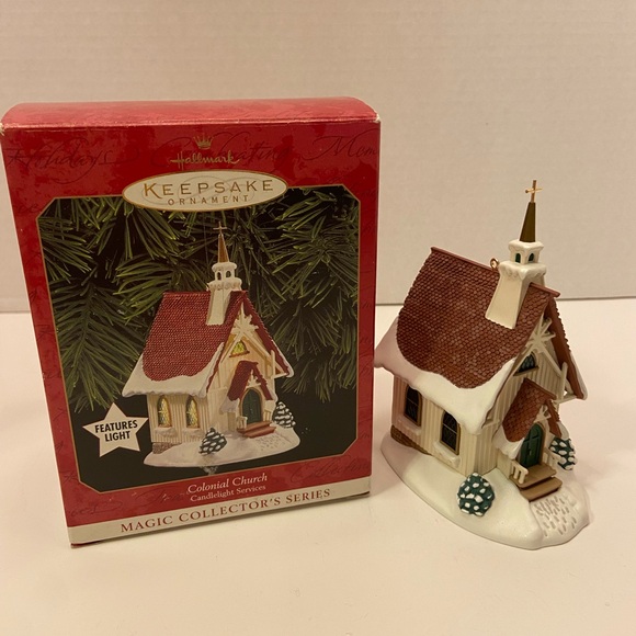 Hallmark | Holiday | 999 Hallmark Keepsake Colonial Church Candlelight ...